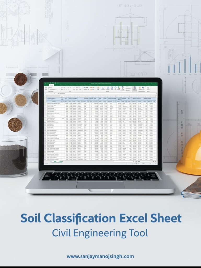 Soil Classification Excel Sheet | Civil Engineering & Geotechnical Tool ...